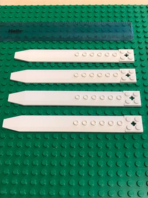 LEGO TECHNIC - 4 x WHITE Helicopter Propeller / Rotor Blade - Long ...