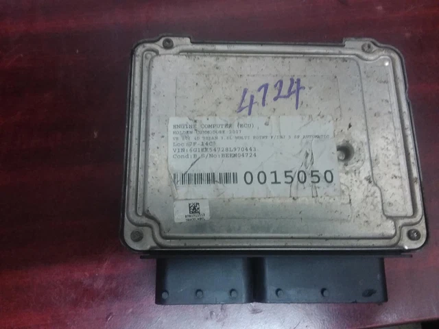 HOLDEN COMMODORE ECU Engine Ecu, 3.6 V6, Ecu Only, Ve, 08/06-10/08 06 ...
