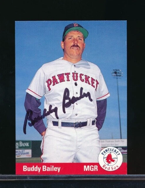 1993 BALLPARK PAWTUCKET Red Sox Buddy Bailey #1 autographe signé swsw6 EUR 9,94 - PicClick FR
