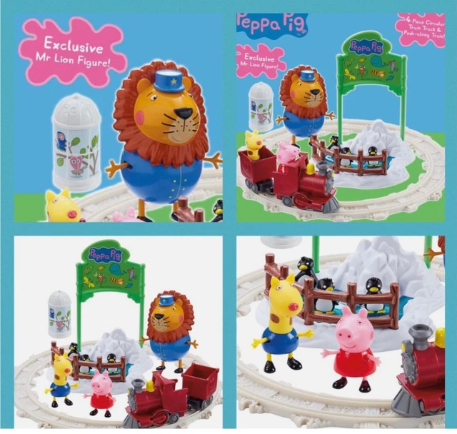 PEPPA PIG Day Out At The Zoo Playset Train Carriage Mr Lion Gerald Figures New £18.00 - PicClick UK