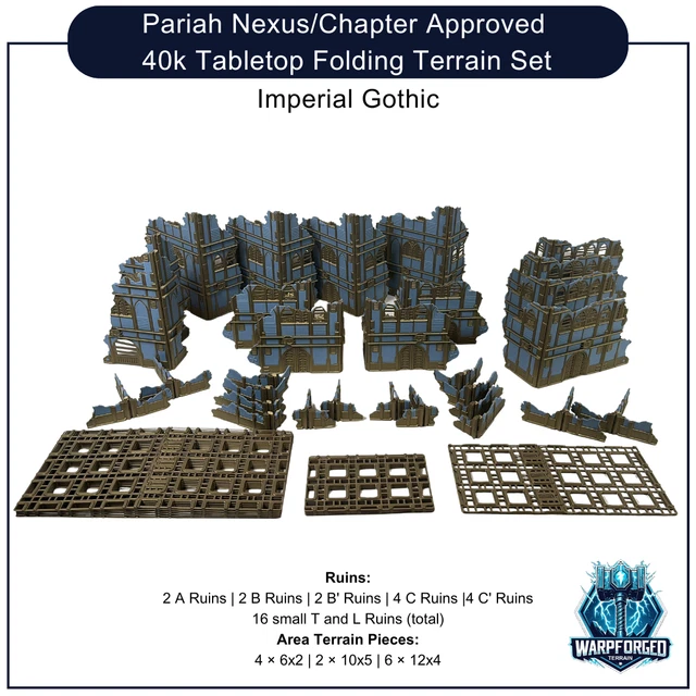PARIAH NEXUS/CHAPTER APPROVED GW 40k Tabletop Folding Terrain Set ...