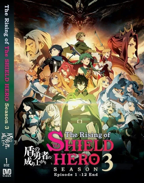 ANIME DVD THE Rising of the Shield Hero Season 3 Vol 1-12 End Complete ...