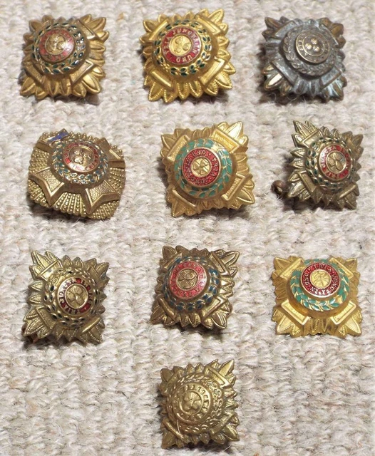 BRITISH ARMY OFFICERS Set of Ten Uniform Bath Star Pips (f) £5.99 ...