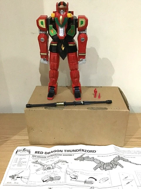 POWER RANGERS MIGHTY Morphin Red Dragon Thunderzord 100% Complete V.VGC ...