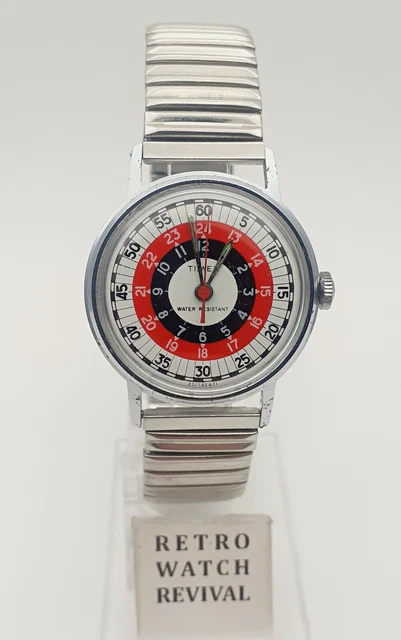 VINTAGE TIMEX 1971 Sprite 'Bullseye' Military Watch Ref. 23170 2471 ...
