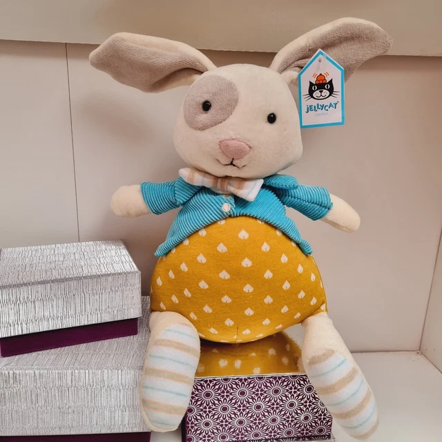 NEW JELLYCAT LARGE Lewis Rabbit Bunny Mad Hatters Tea Party Style £59. ...