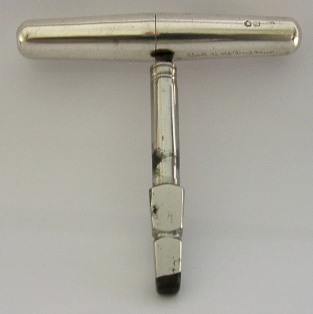 STERLING SILVER RAILWAY Carriage Key Victorian Antique 1887 Clark Old ...