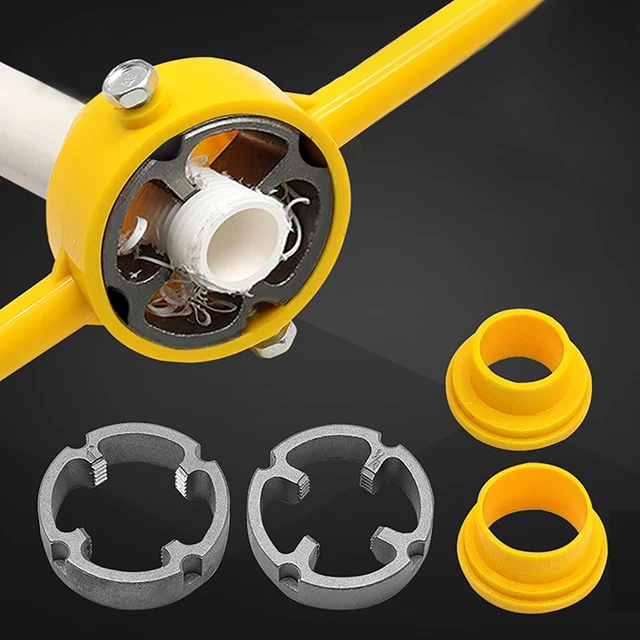 PLASTIC PIPE THREADER Water Pipe Die 6-piece Set Manual Fast Tapping £9 ...