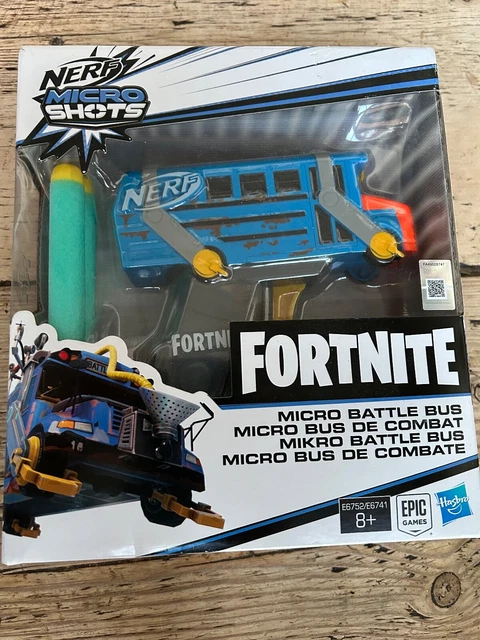NERF FORTNITE MICRO Battle Bus Microshots Blaster - Toy Dart Gun - NEW ...
