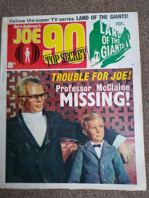 JOE 90 #6 Feb 22, 1969. With: Star Trek. Land Of The Giants. The ...