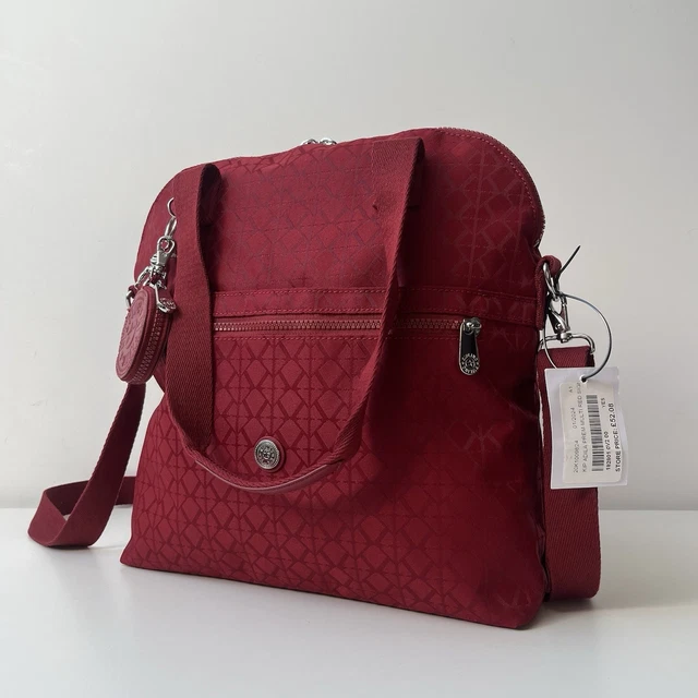 KIPLING ADILA 2 Way Zipper Shoulder Crossbody Bag Keyring Pouch Monkey ...