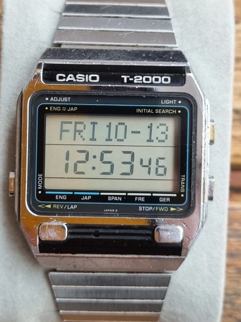 VINTAGE CASIO DIGITAL Watch TS2000 Translator Watch Rare Japan Only ...