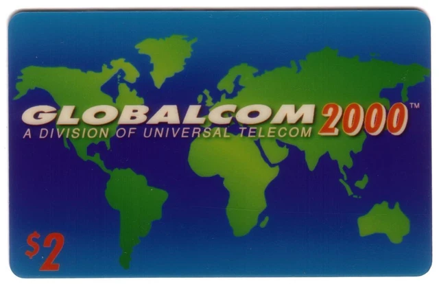 GREEN EARTH MAP Definitive Globalcom 2000 (Mfg 2/94) Phone Card £8.64 ...