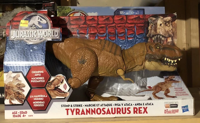 TYRANNOSAURUS REX STOMP and Strike T-Rex Hasbro 2015 Jurassic World ...