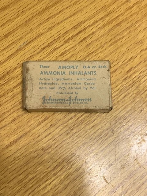 Emergency Ammonia Packets Ammonia Inhalants Ampoules - 100 Per Box (5 ...