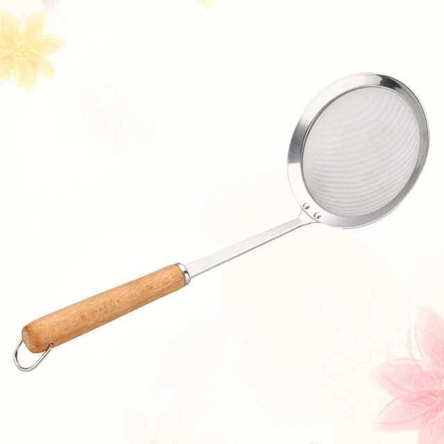 STEEL SIEVE HANDLE Fine Wire Sieve Cooking Skimmers Skimmer Ladle £8.85 ...