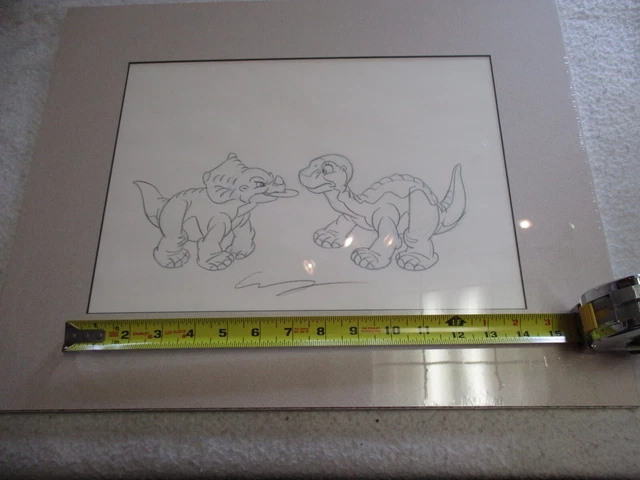 DON BLUTH STUDIOS The Land Before Time Schizzo Produzione Originale Art ...