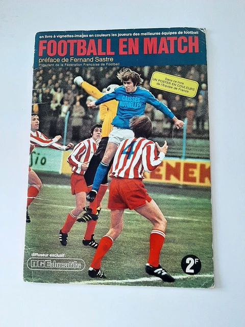 ALBUM FOOT FOOTBALL en match vide ageducatifs no panini original EUR 27 ...