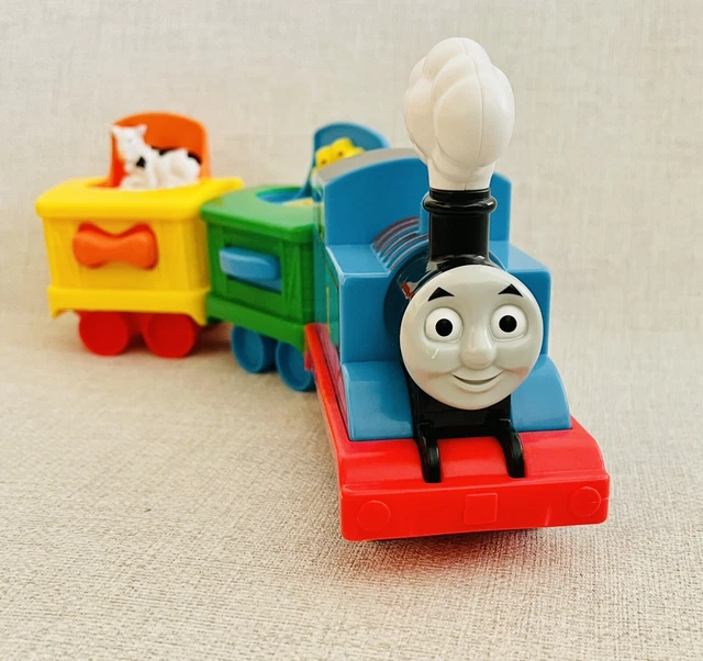 THOMAS TANK TRAIN Preschool Farm Animal Pop Up Carriage Push Along Toy ...