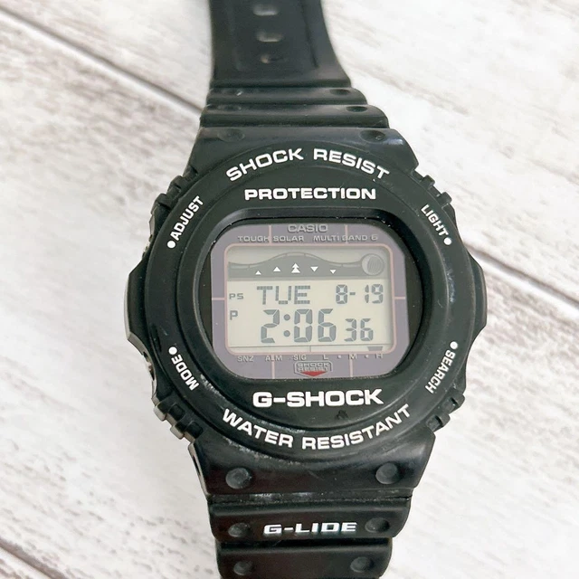 MONTRE NUMÉRIQUE POUR homme Casio G-Shock GWX-5700CS Solar Wave Ceptor ...