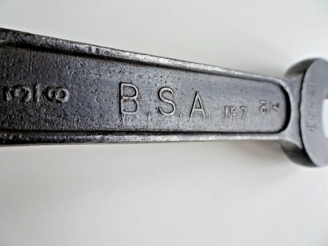 VINTAGE BSA NO.7 Open Ended Spanner Wrench 7/16 - 3/8 £7.99 - PicClick UK