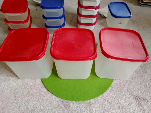 TUPPERWARE, TUPPER, TW, Eidgenosse Quadratisch, 4 Liter, Gr 3, roter ...
