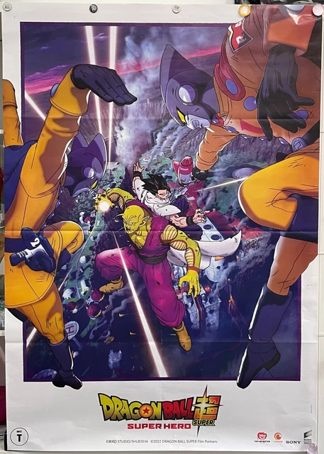 DRAGON BALL SUPER HERO FILM 2022 CINEMA MEGA POSTER LOCANDINA 137 x 97 ...