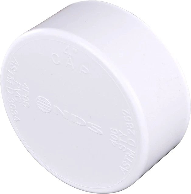 4 INCH PVC Drain Cap Sewer Drainage Pipes Piping Underground Fitting ...