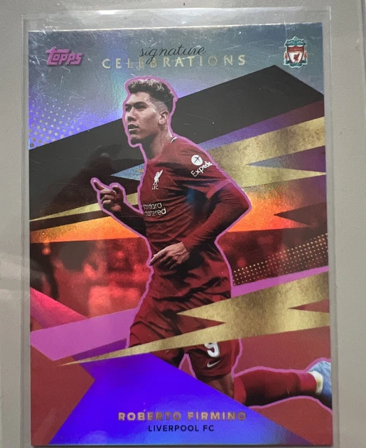 TOPPS LIVERPOOL TEAM Set 21/22 Roberto Firmino Signature Celebrations ...