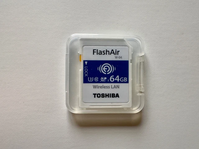 TOSHIBA WIRELESS LAN Flash Air SDXC Memory Card 64GB Class10 £10.00 ...