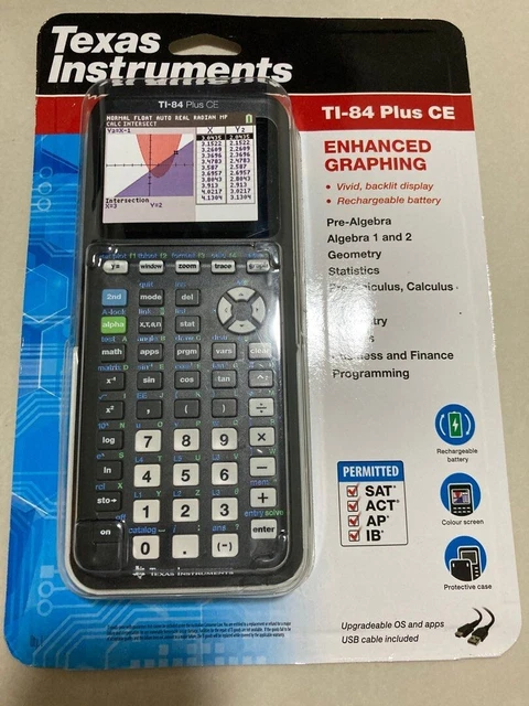 TEXAS INSTRUMENTS TI-84 Plus CE Python Color Graphing Calculator $110. ...