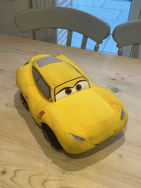 DISNEY PIXAR CARS 3 Dinoco Cruz Ramirez Yellow HUGE 40cm Plush Pillow £ ...
