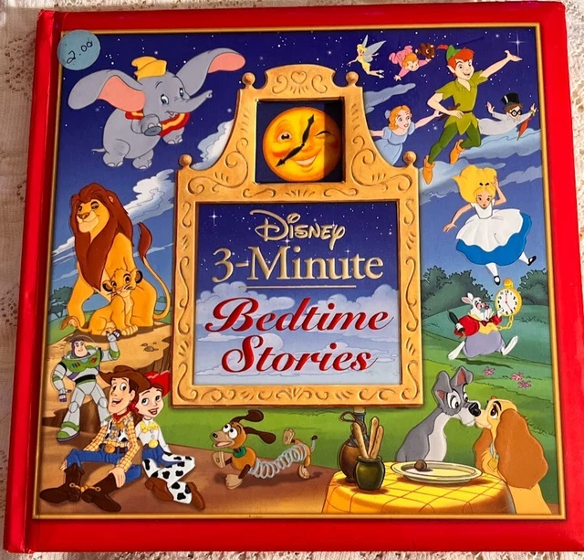 DISNEY BOOK 3 Minute Bedtime Stories children reading family time ...