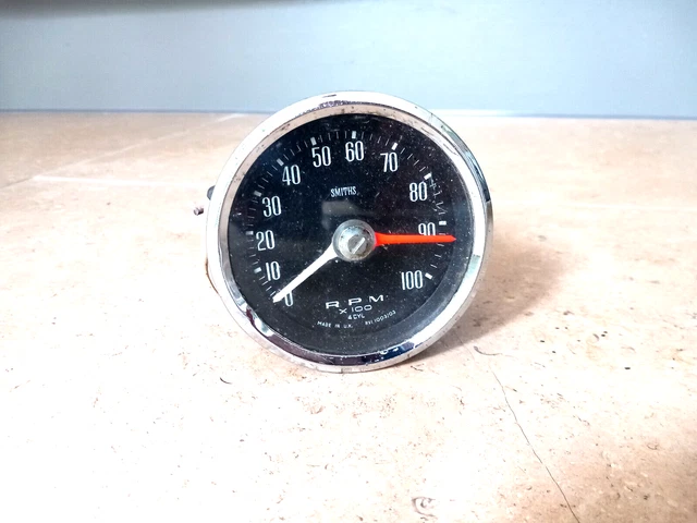 CLASSIC MINI COOPER S Genuine Smiths Max Hand Rev Counter Tachometer ...