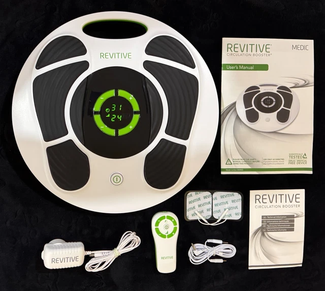 REVITIVE MEDIC 2469MD Booster CORDLESS RECHARGEABLE with EMS Remote and ...