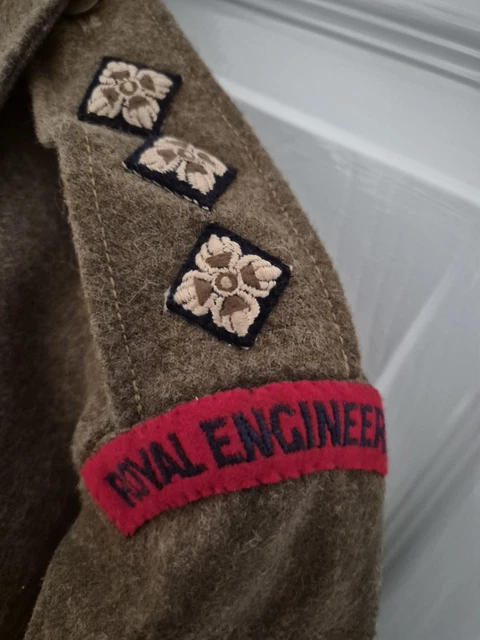 ORIGINAL WW2 STYLE British Army Battledress Jacket. Royal Engineers ...