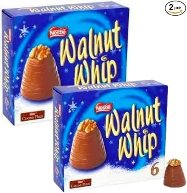 WALNUT WHIP MILK Chocolate Multipack 24 x 30g Brand £24.99 - PicClick UK