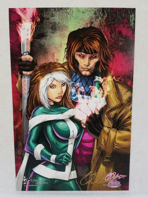 ORIGINAL MARVEL COMIC art page Pinup Rogue Savage Land X-Men Inked! EUR ...