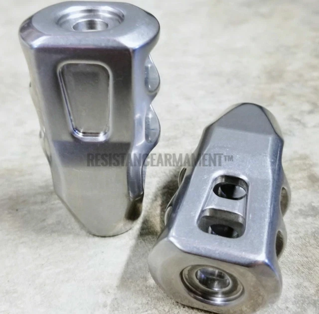 TANKER MUZZLE BRAKE Competition Muzzle Brake Compensator 5/8-24 Crush ...