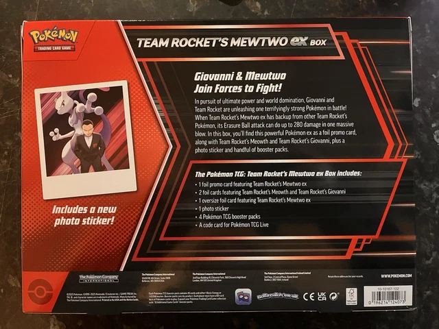 POKÉMON TCG: DESTINED Rivals Team Rocket's Mewtwo ex Box - Brand New ...