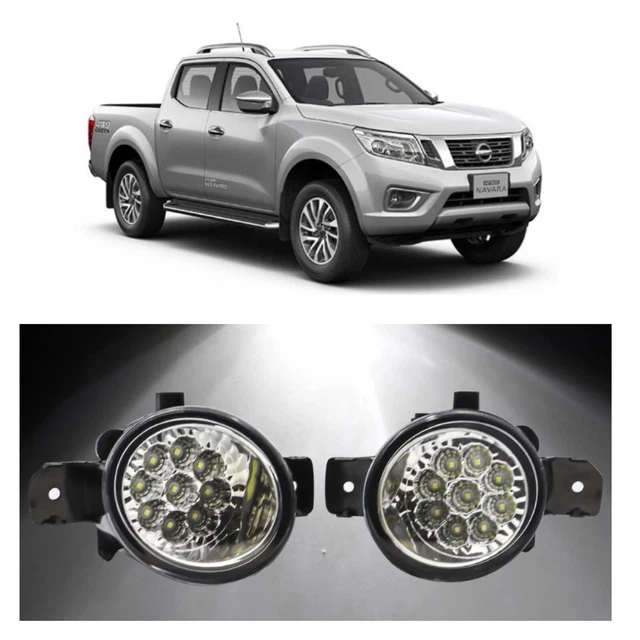 NISSAN NAVARA NP300 Full Led Fog Lights Driving Lamps, 6000K, 2015-2019 ...