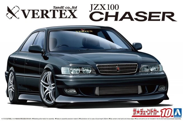 AOSHIMA 05981 1/24 Scale Model Tuned Car Kit Vertex Toyota JZX100 Chaser £23.88 - PicClick UK