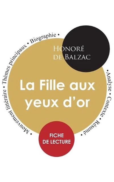 FICHE DE LECTURE La Fille aux yeux d'or (tude intgrale) by Honor? de ...