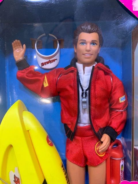 Vintage Barbie Baywatch Ken Doll David Hasselhoff Lifeguard Mint Hot