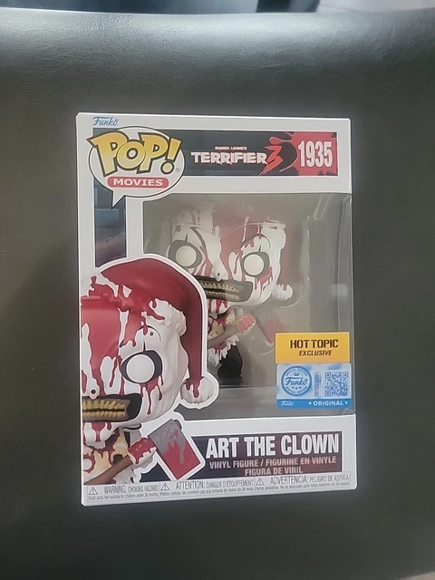 FUNKO POP TERRIFIER 3 Art the Clown Bloody Axe 1935 Hot Tooic Ex In ...