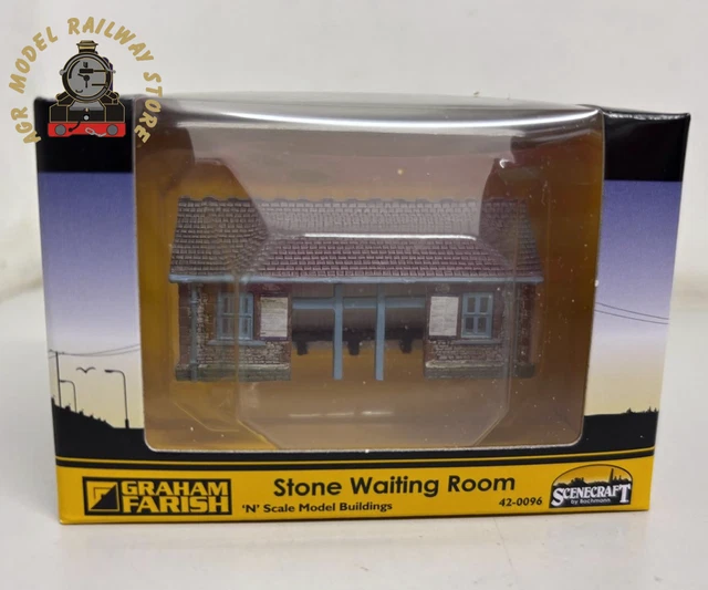 GRAHAM FARISH 42-0096B Scenecraft Stone Waiting Room Blue - N Gauge £35 ...