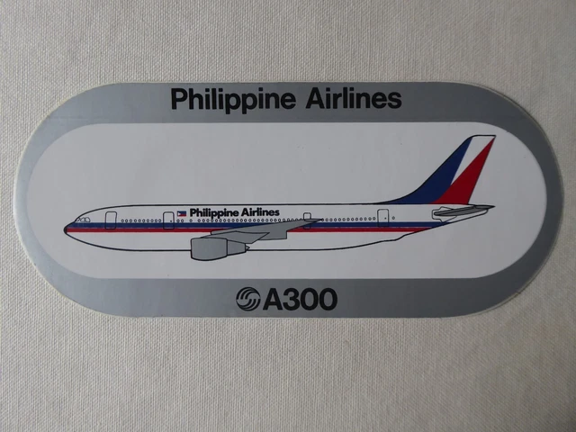 AUTOCOLLANT STICKER AUFKLEBER Airbus A300 Philippines Airlines EUR 5,00 ...