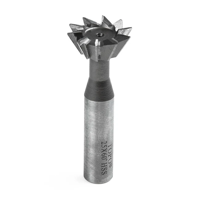 25MM X 60° Degree 10 Flutes High Speed Steel Dovetail Cutter End Mill ...