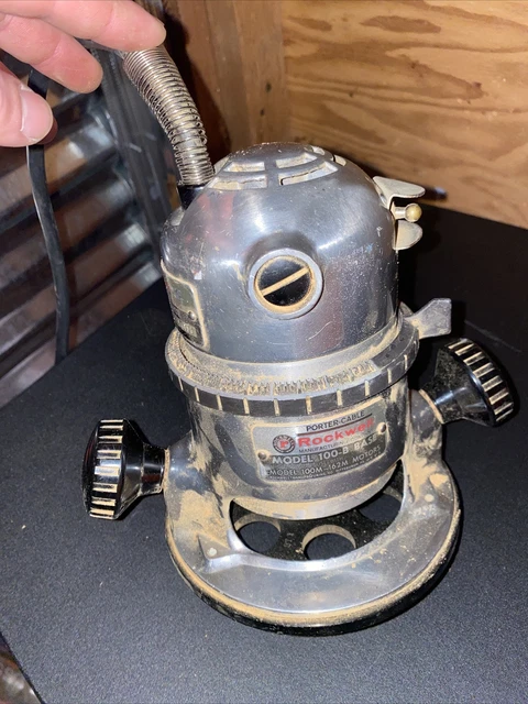 ROCKWELL ROUTER MODEL 100-M Motor W/ 100-B Base Vintage Works great USA ...