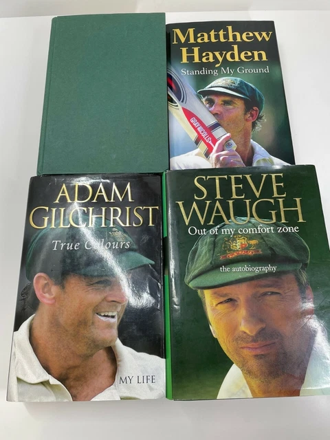 AUTOBIOGRAPHY BOOKS CRICKET Legends Gilchrist Waugh Ponting Hayden hard ...